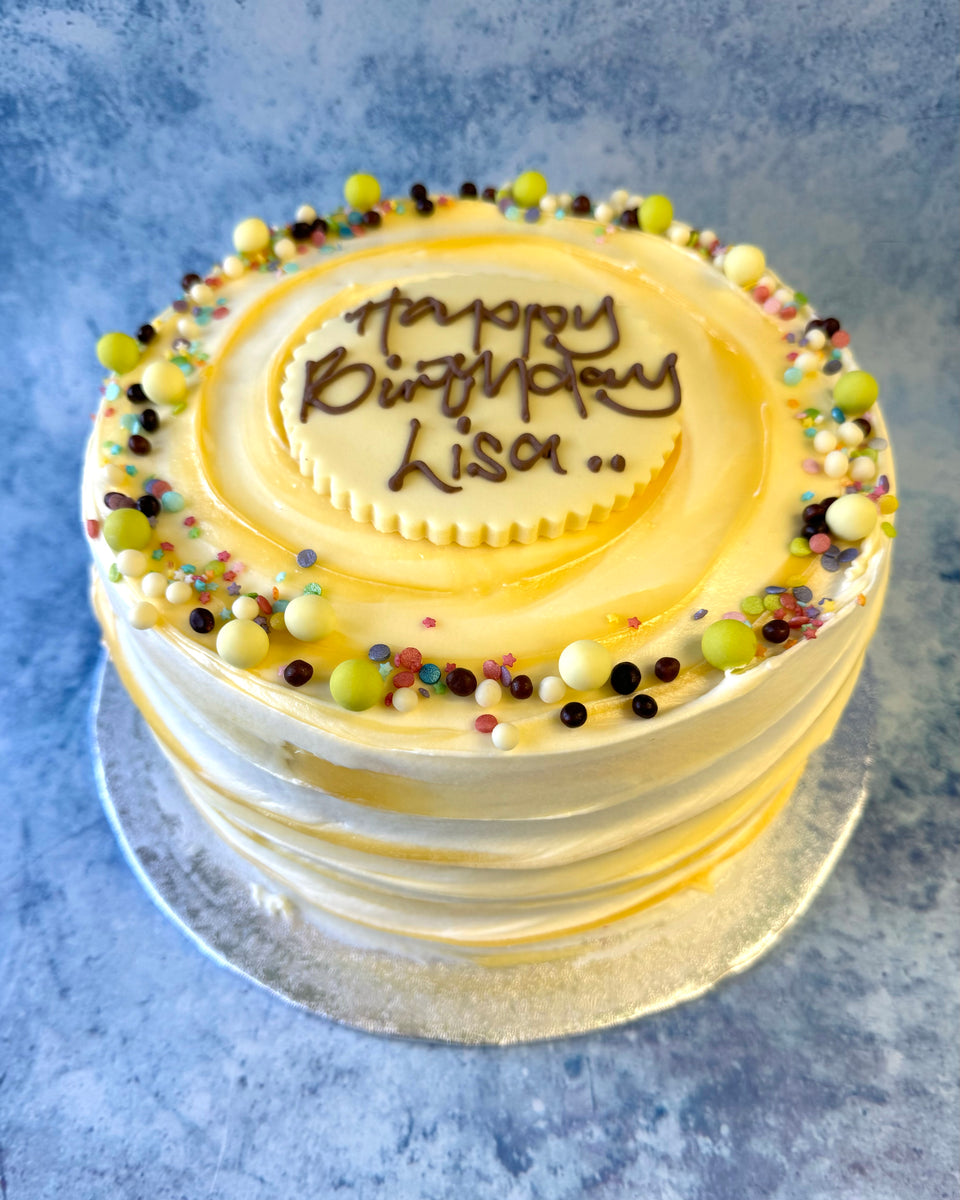 Lemon Sponge Celebration Cake – Tom’s Cakes